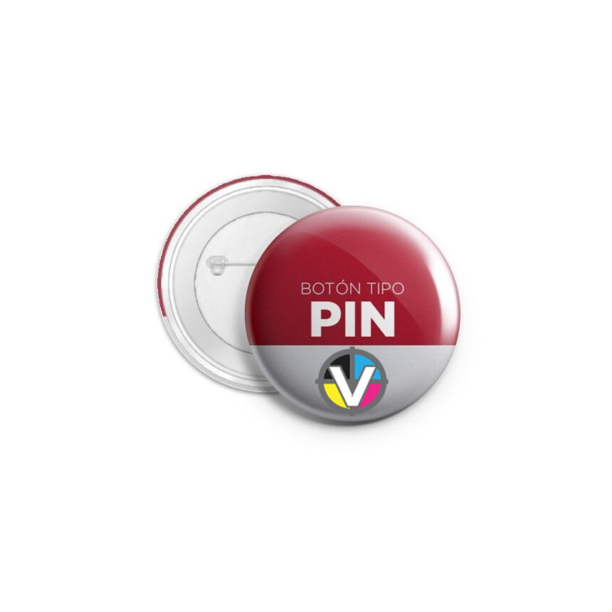 Boton Pin Para Armar De 38 Mm Con Prendedor (1 1/2″) – Visual Insumos
